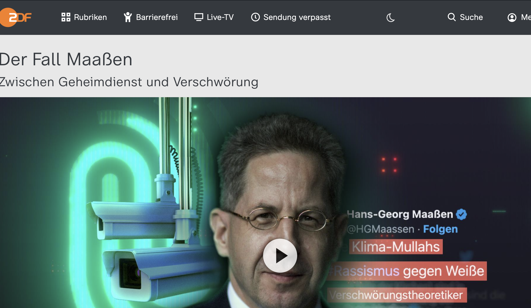 Müllkippe ZDF: Ehrabschneidende Rufmordkampagne gegen Hans-Georg Maaßen